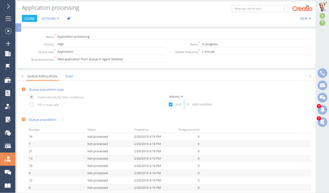 Verification and underwriting | Creatio